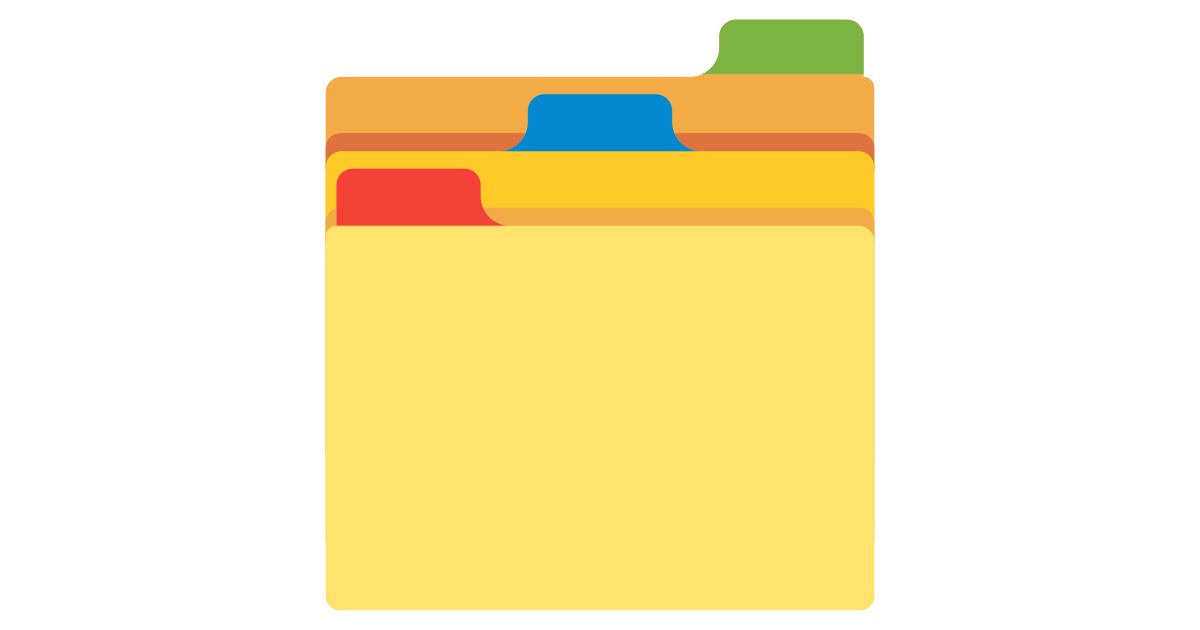 🗂️ Card Index Dividers Emoji