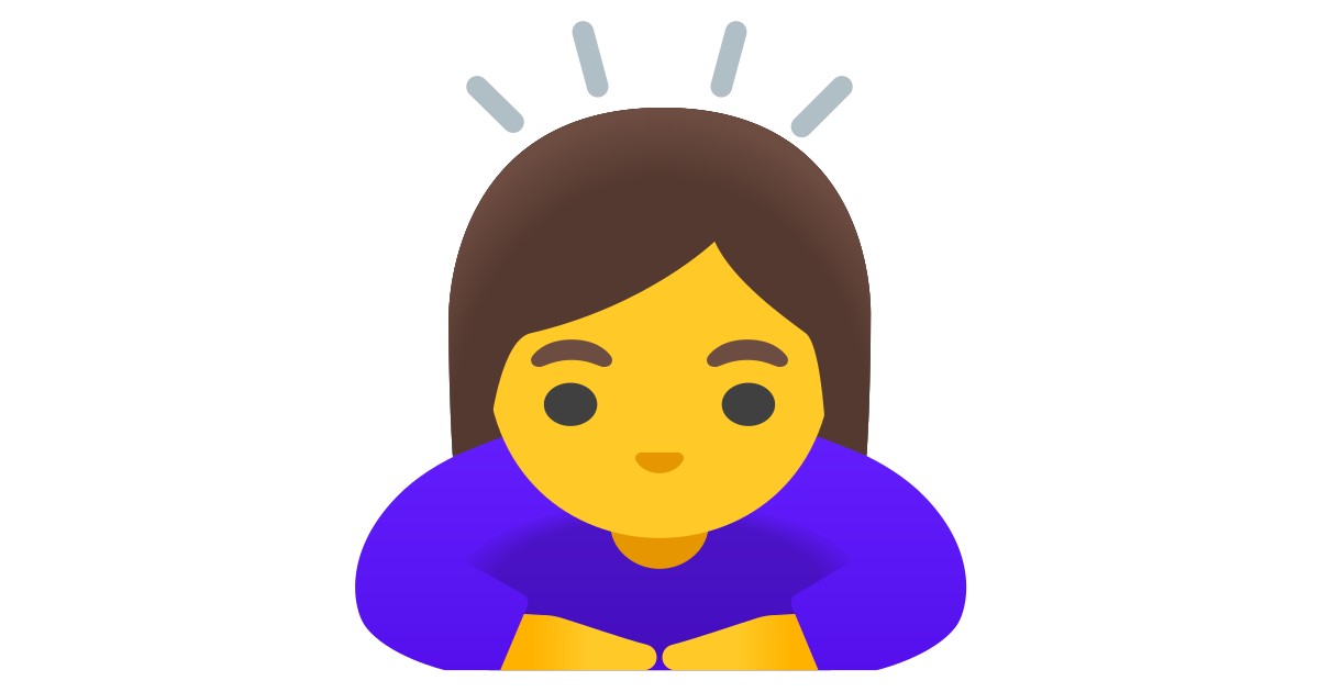 🙇‍♀️ Woman Bowing Emoji
