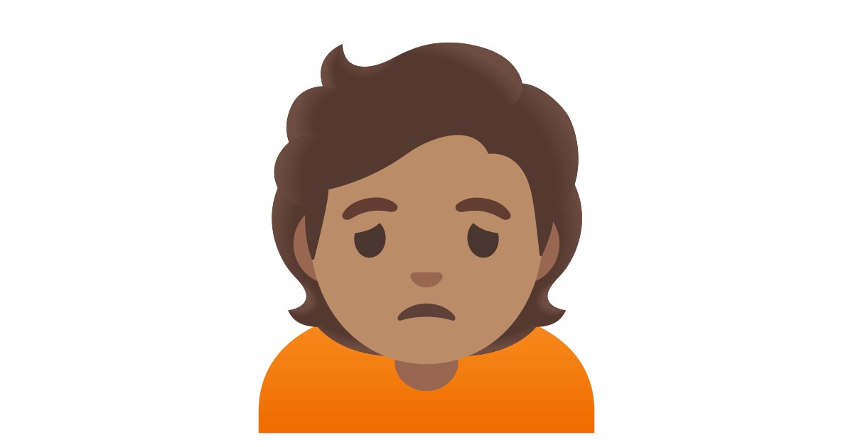 🙍🏽 Person Frowning Medium Skin Tone Emoji