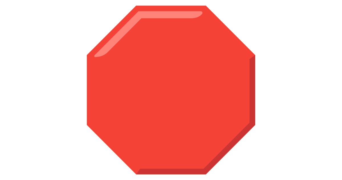 🛑 Stop Sign Emoji