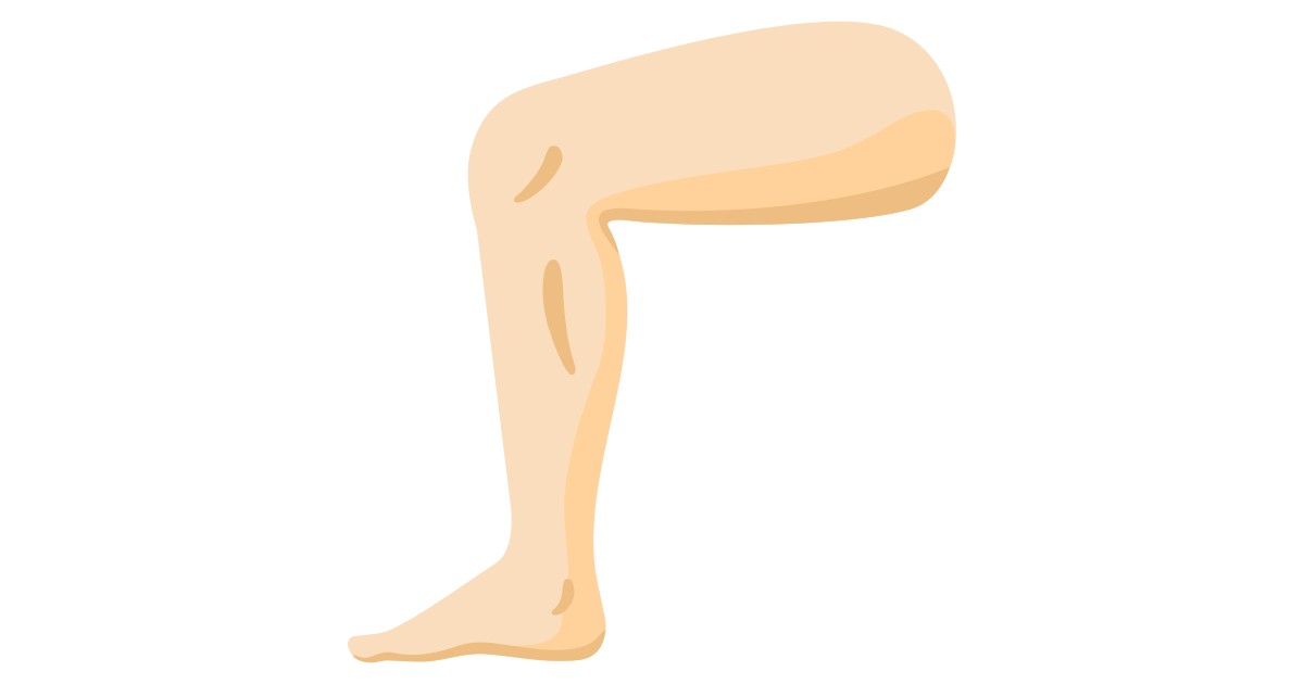 🦵🏻 Leg: Light Skin Tone Emoji
