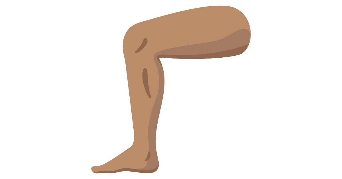 🦵🏽 Leg: Medium Skin Tone Emoji