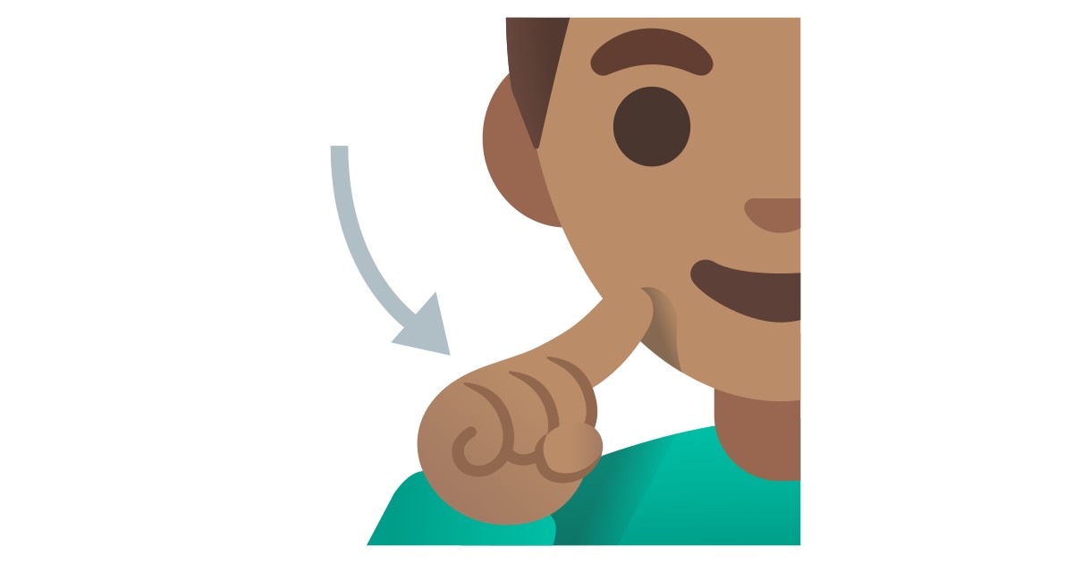 🧏🏽‍♂️ Deaf Man: Medium Skin Tone Emoji