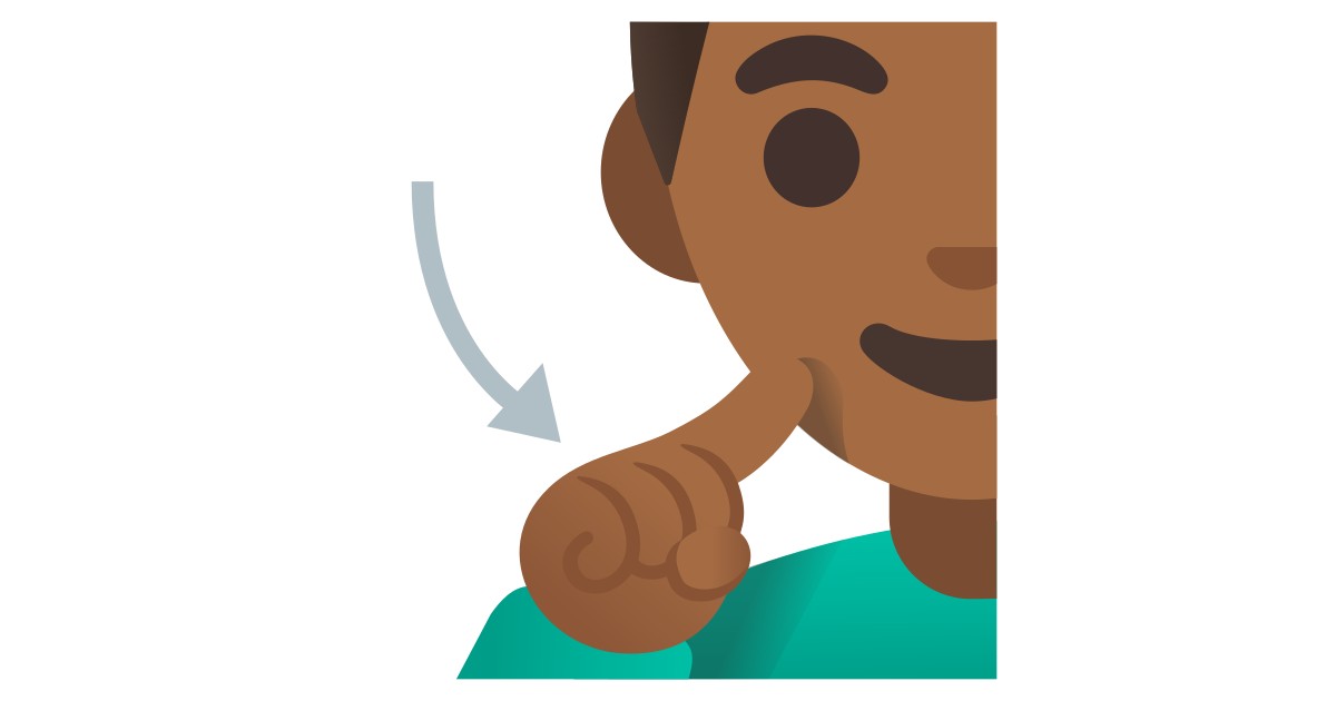 🧏🏾‍♂️ Deaf Man: Medium-Dark Skin Tone Emoji