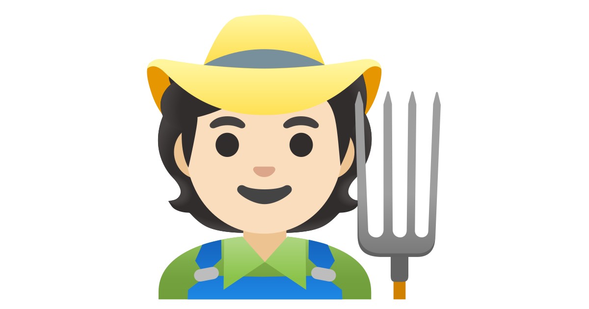 🧑🏻‍🌾 Farmer: Light Skin Tone Emoji
