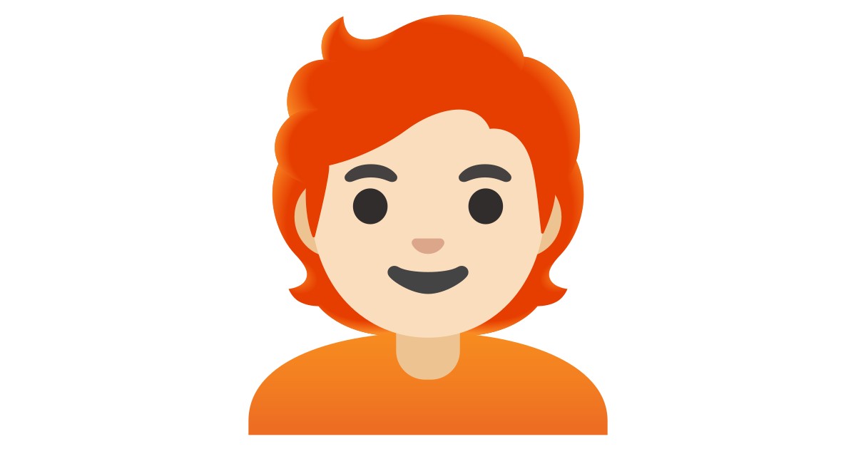 🧑🏻‍🦰 Person: Light Skin Tone, Red Hair Emoji