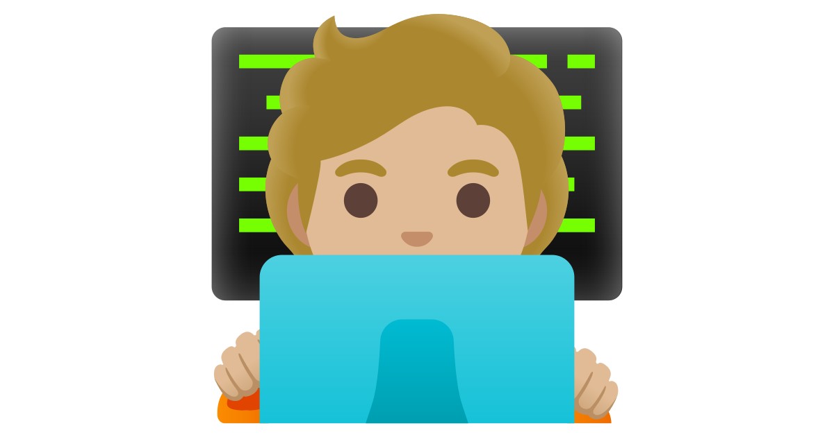 🧑🏼‍💻 Technologist: Medium-Light Skin Tone Emoji