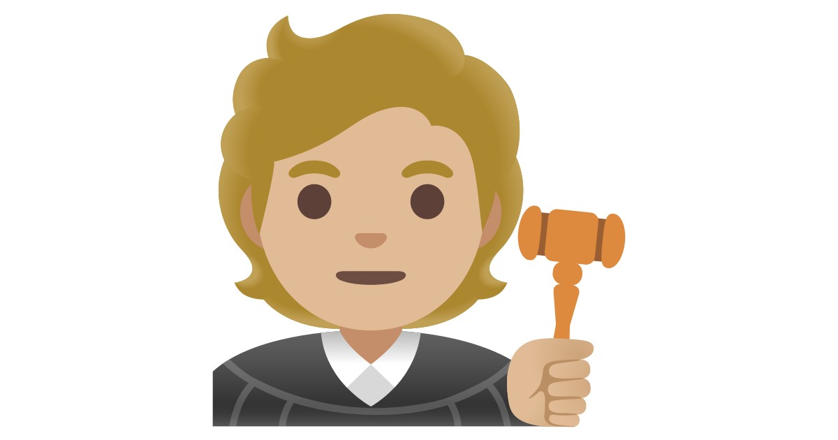 🧑🏼‍⚖️ Judge: Medium-Light Skin Tone Emoji