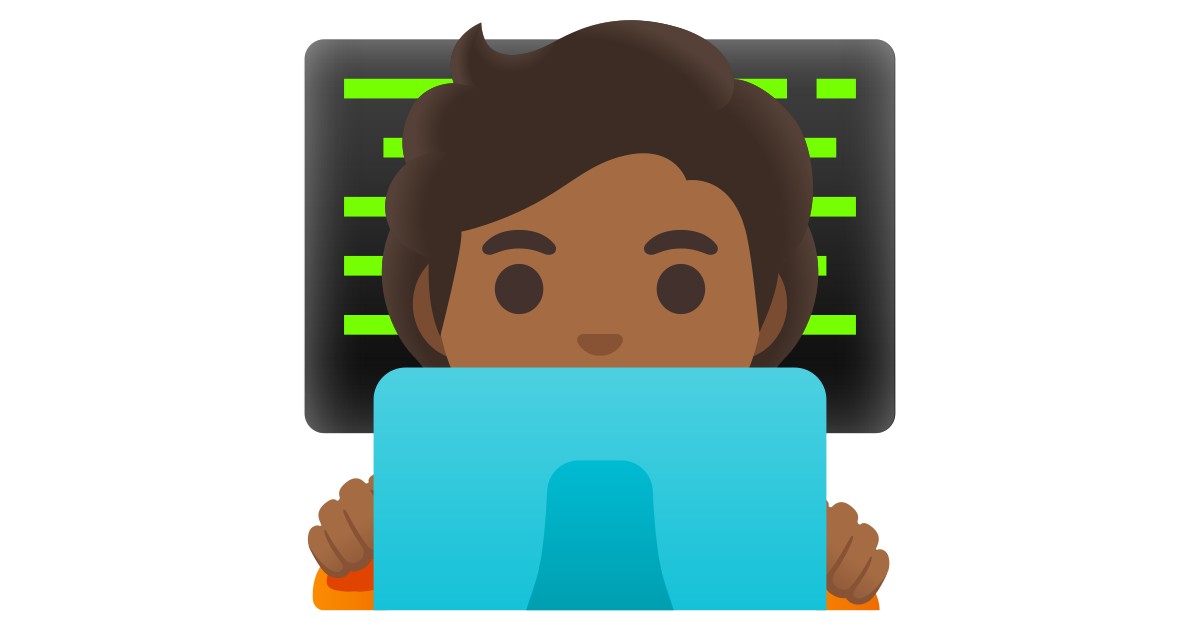 🧑🏾‍💻 Profesional De La Tecnología: Tono De Piel Oscuro Medio Emoji
