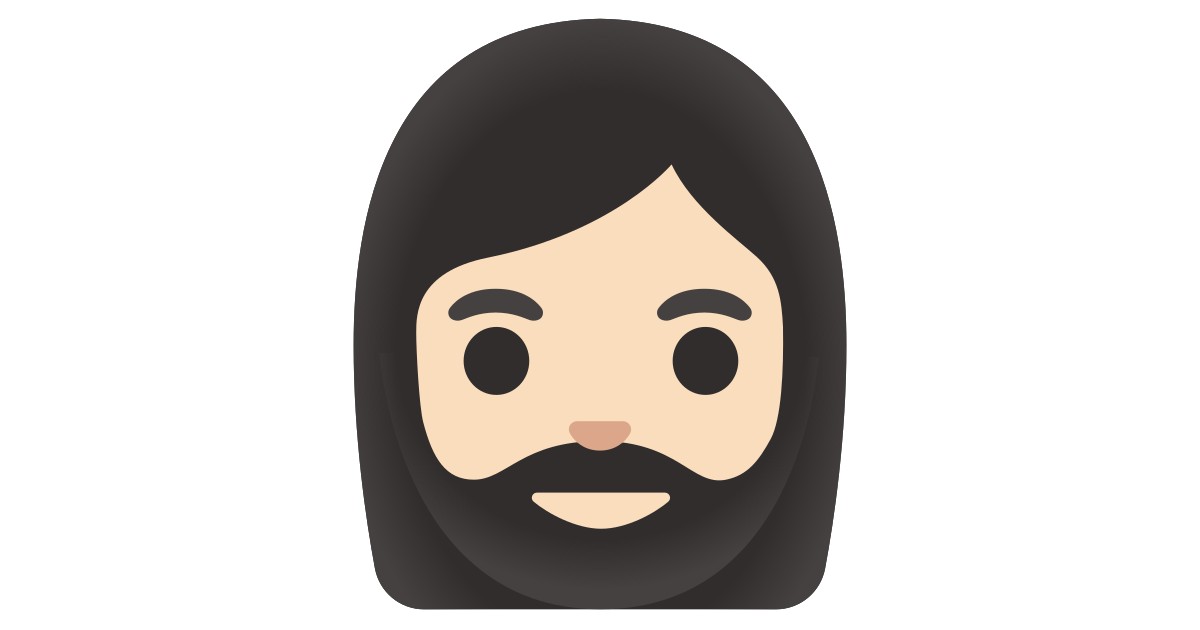 🧔🏻‍♀️ Woman: Light Skin Tone, Beard Emoji