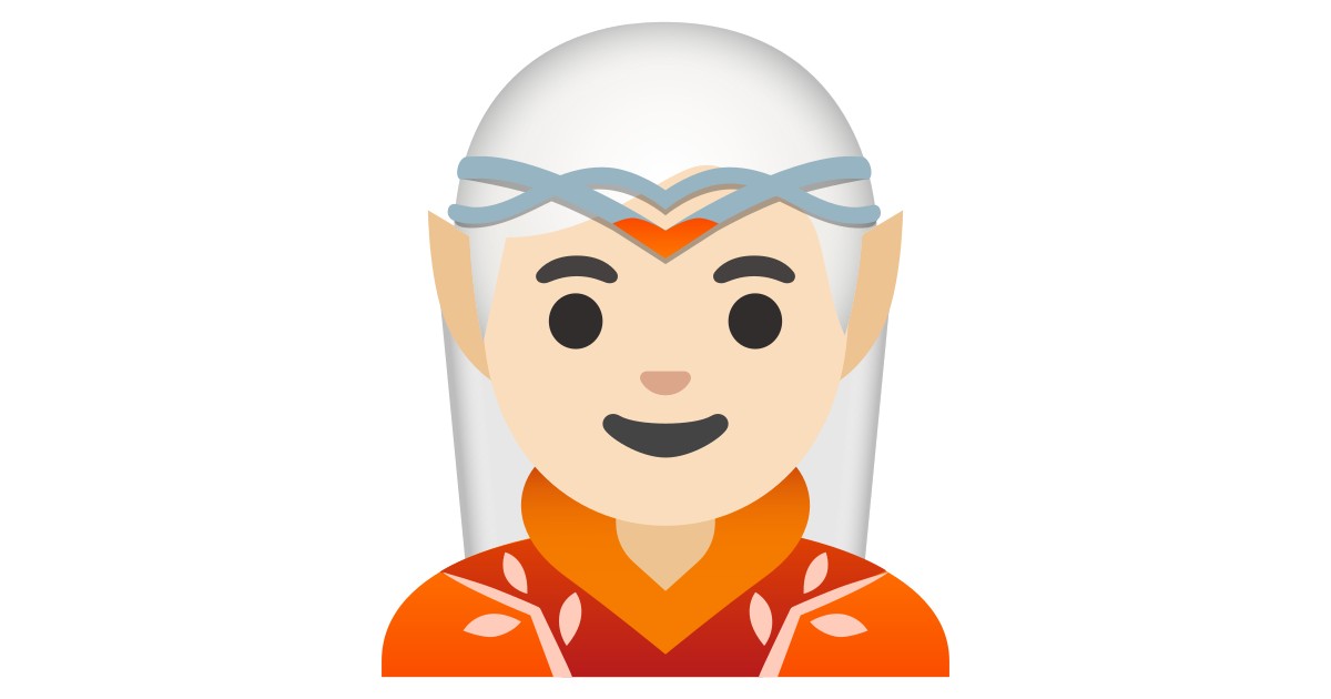 🧝🏻 Elf: Light Skin Tone Emoji