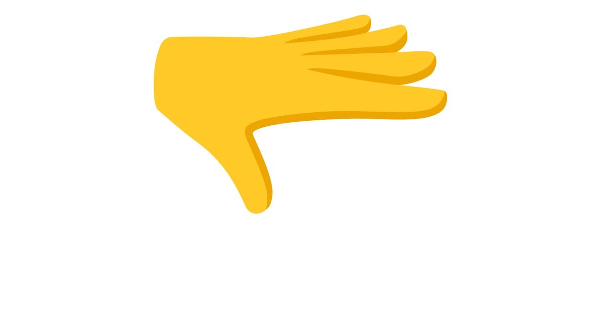 🫳 Palm Down Hand Emoji