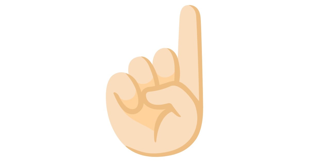 ☝🏻 Index Pointing Up: Light Skin Tone Emoji