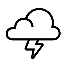 🌩️ Cloud With Lightning Emoji