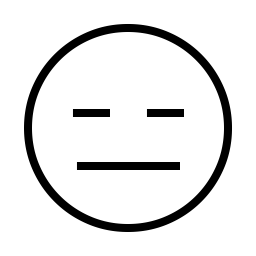 😑 Expressionless Face Emoji, Meh! Emoji, Expressionless Emoji