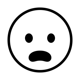 😦 entsetztes Gesicht Emoji