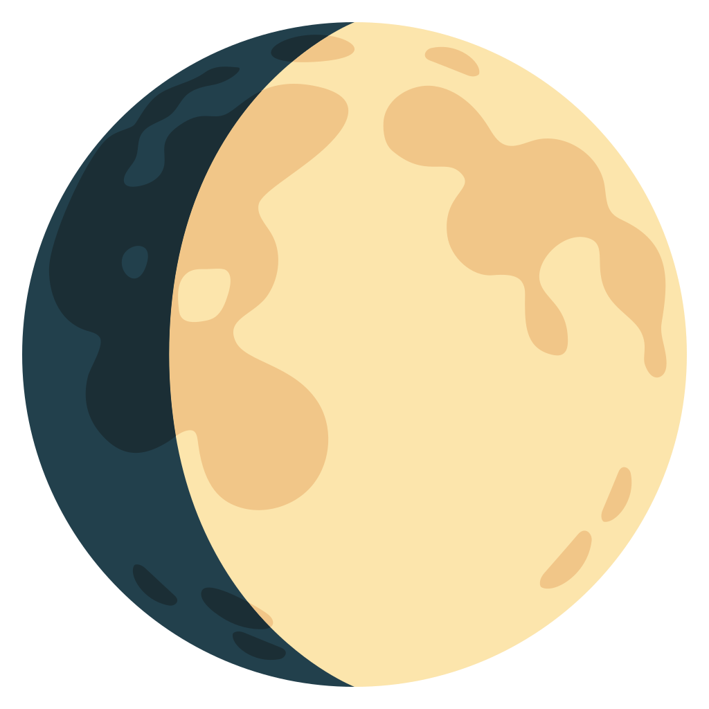 🌔 Lua Crescente Convexa Emoji