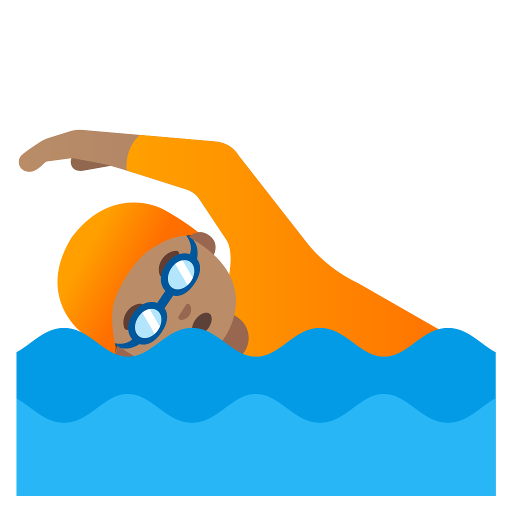 🏊🏽 Person Swimming: Medium Skin Tone Emoji