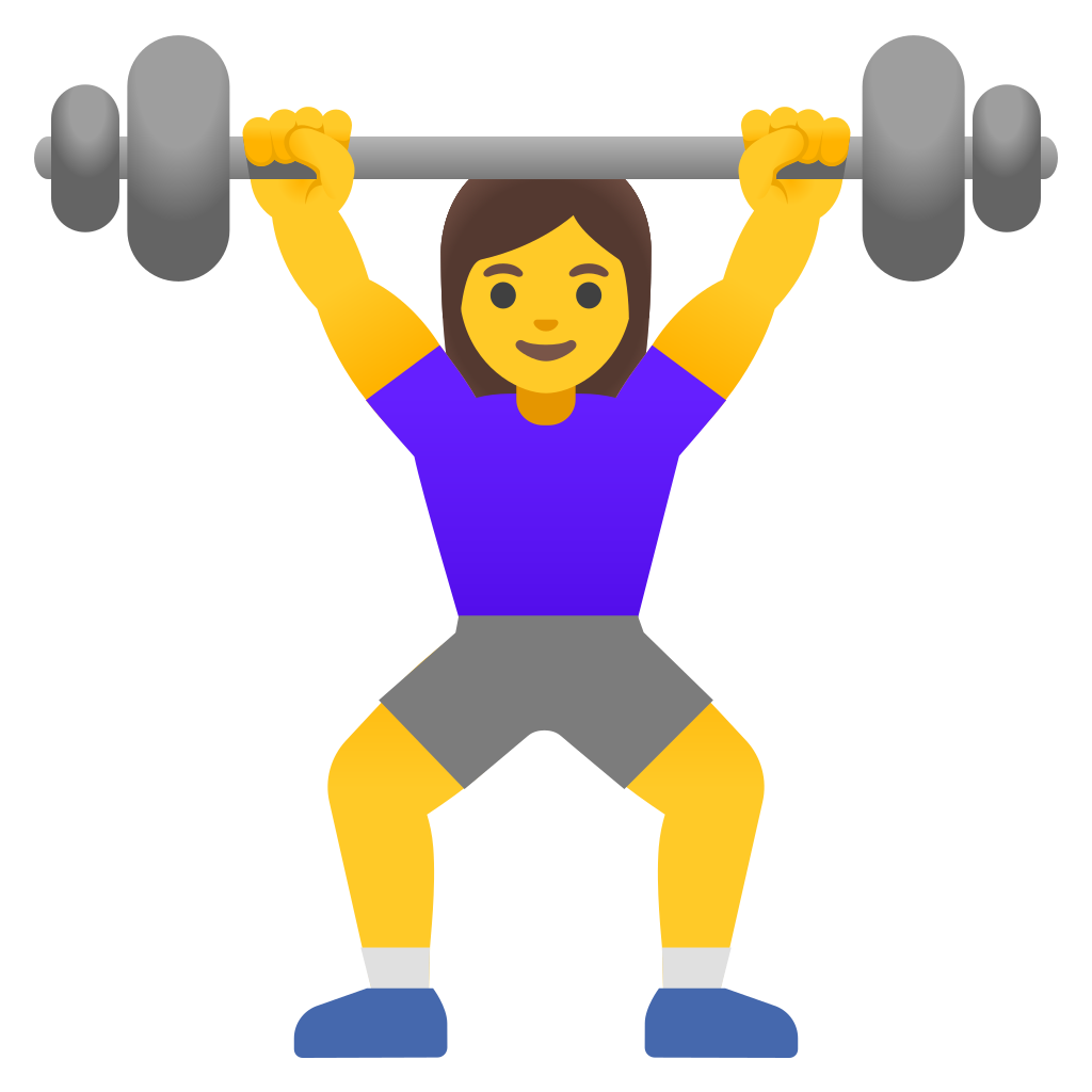 🏋️‍♀️ Woman Lifting Weights Emoji