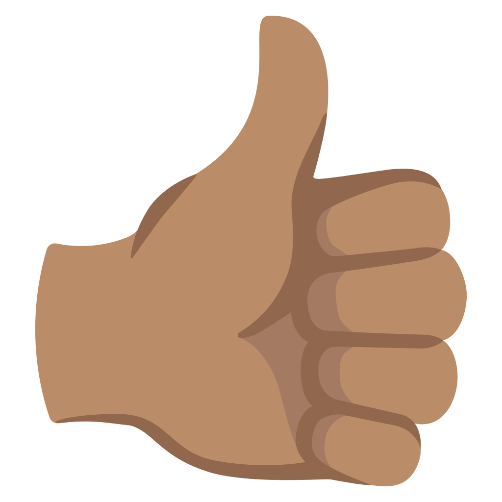 👍🏽 Thumbs Up: Medium Skin Tone Emoji
