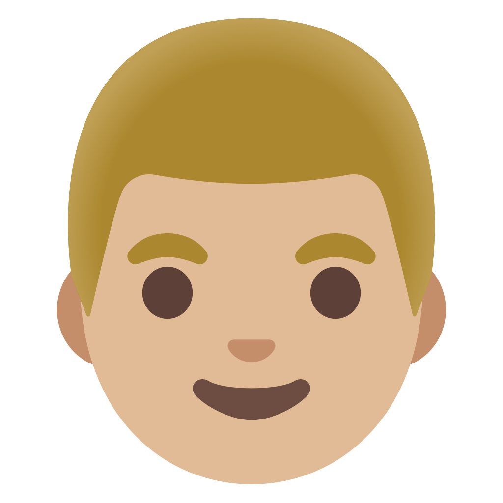 👨🏼 Man: Medium-Light Skin Tone Emoji