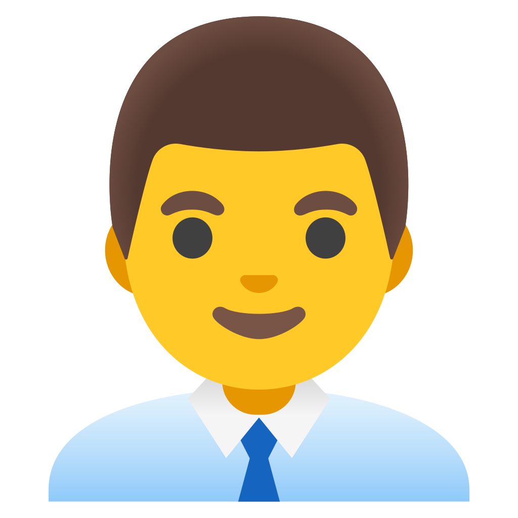 👨‍💼 Man Office Worker Emoji