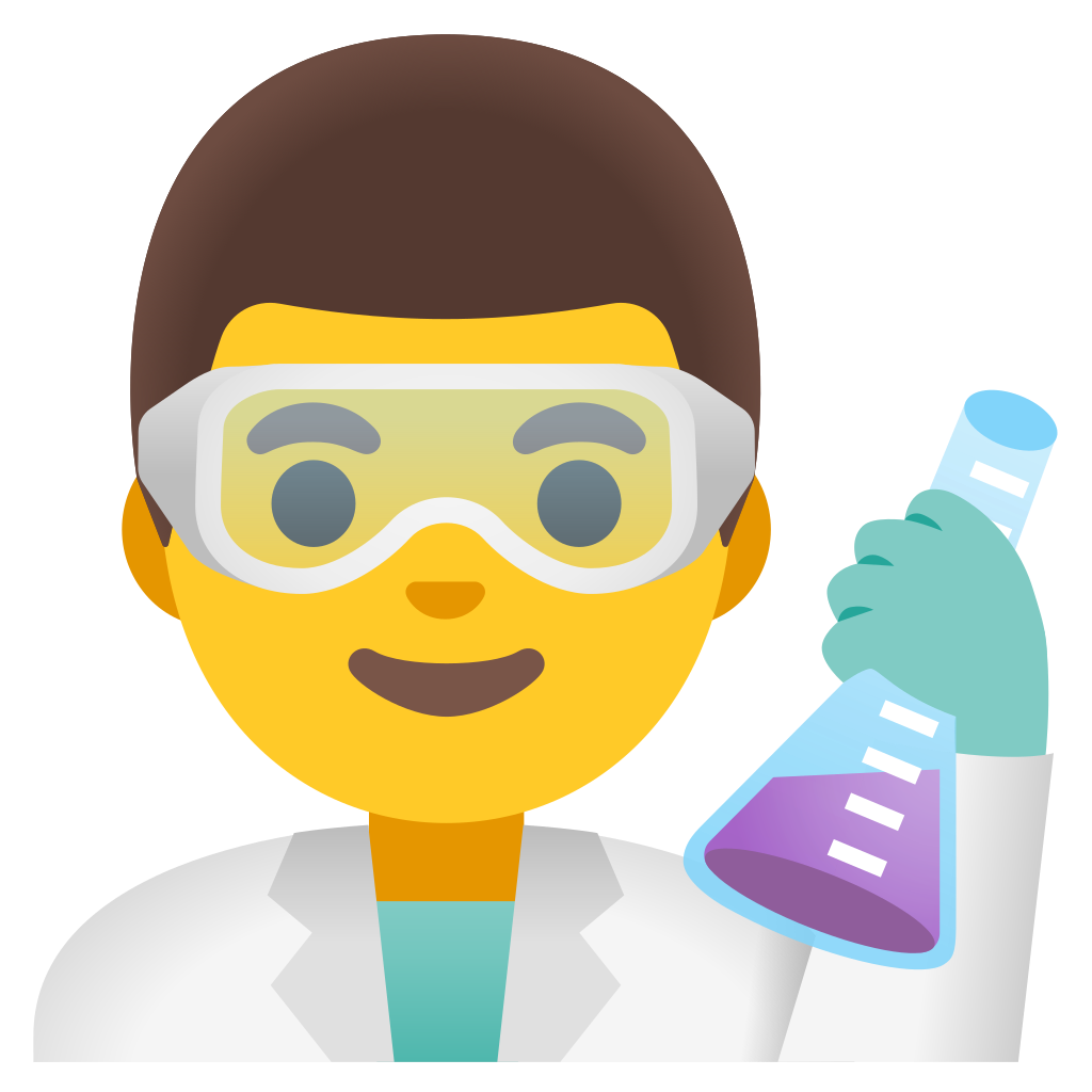 👨‍🔬 Profesional De La Ciencia Hombre Emoji