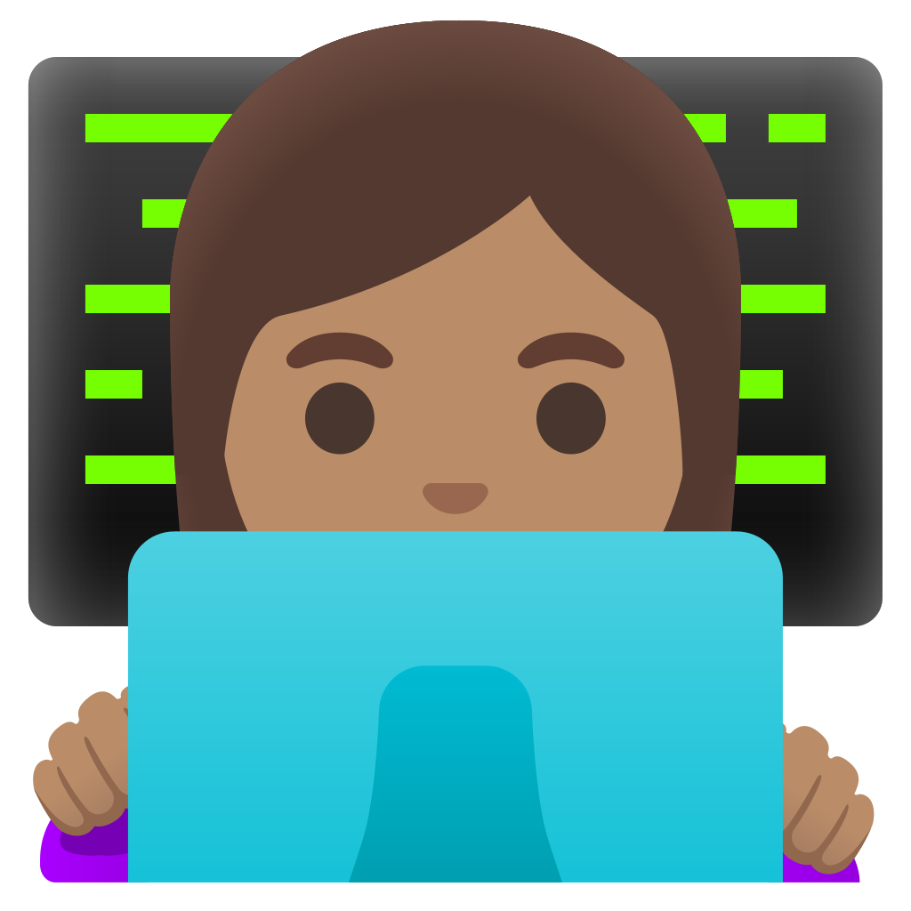 👩🏽‍💻 Woman Technologist: Medium Skin Tone Emoji