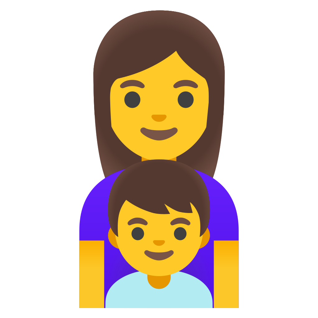 👩‍👦 Familia: Mujer Y Niño Emoji, Familia: Madre, Hijo Emoji