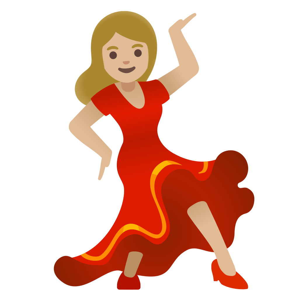 💃🏼 Woman Dancing: Medium-Light Skin Tone Emoji