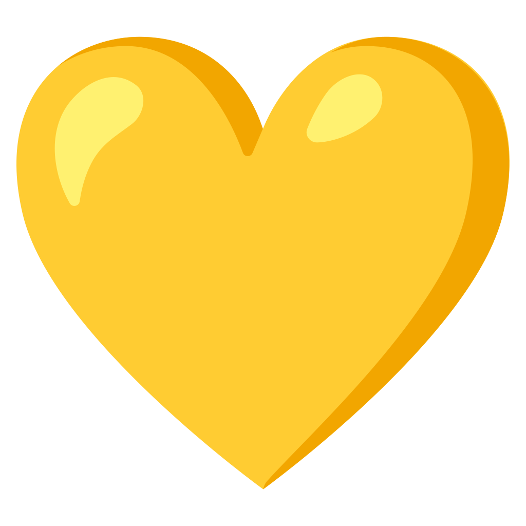 💛 Yellow Heart Emoji