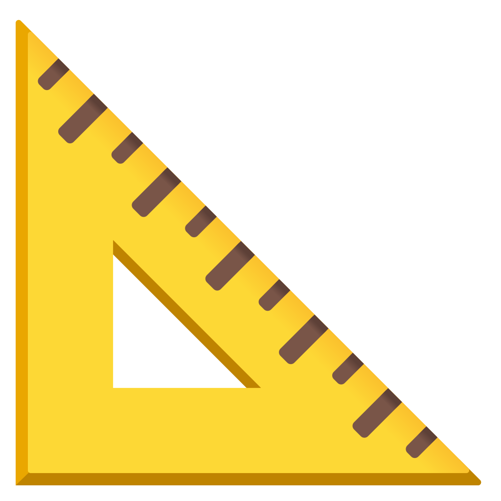 📐 Triangular Ruler Emoji