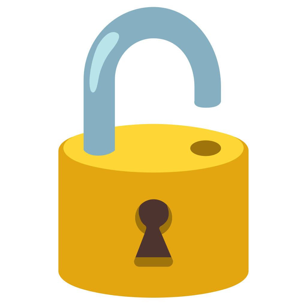 🔓 Lucchetto Aperto Emoji