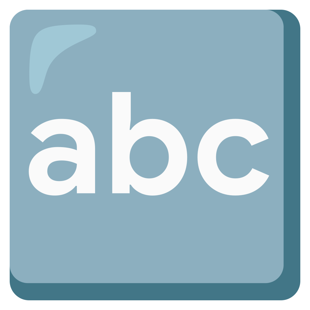 🔤 Input Latin Letters Emoji, ABC Emoji