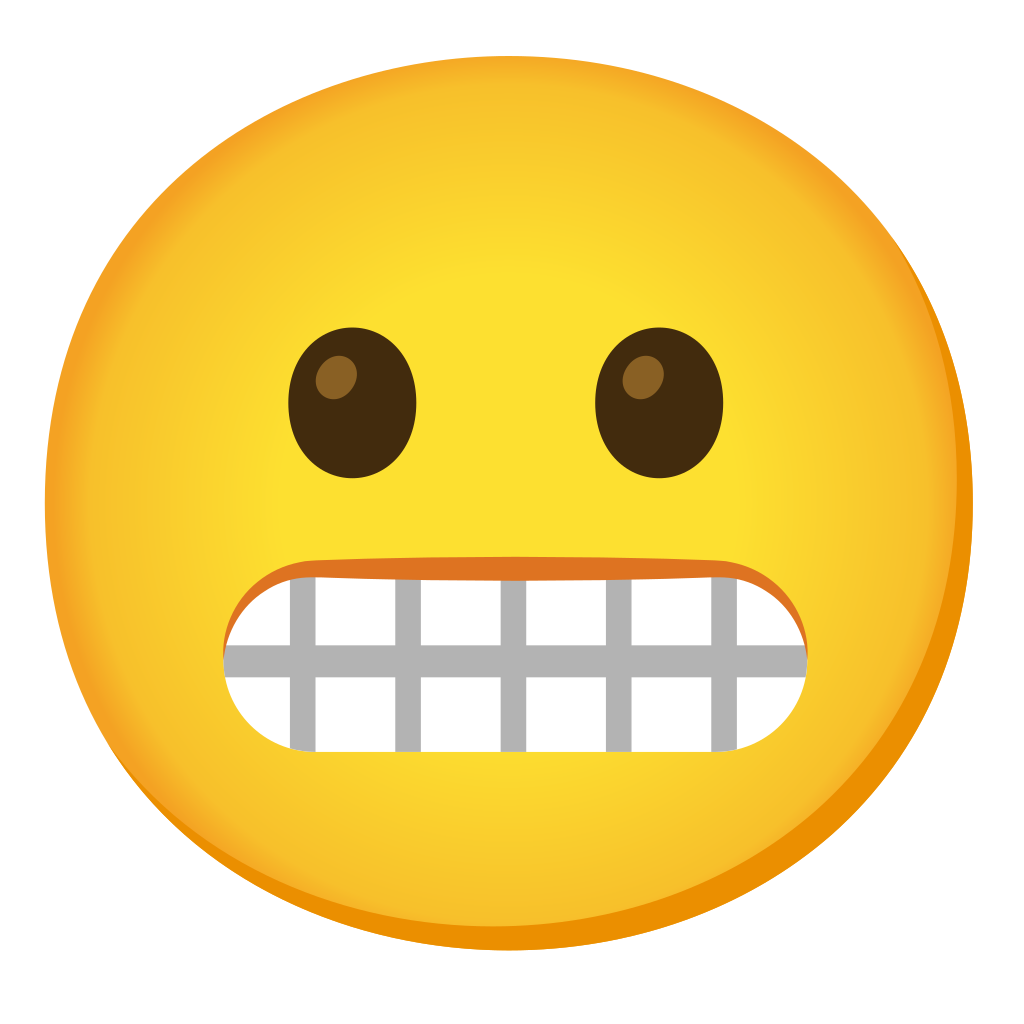 😬 Visage Grimaçant Emoji
