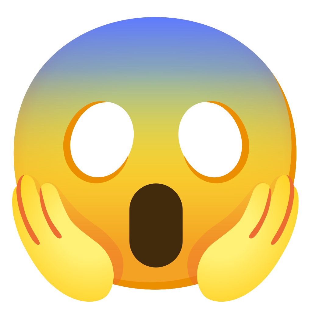 😱 vor Angst schreiendes Gesicht Emoji