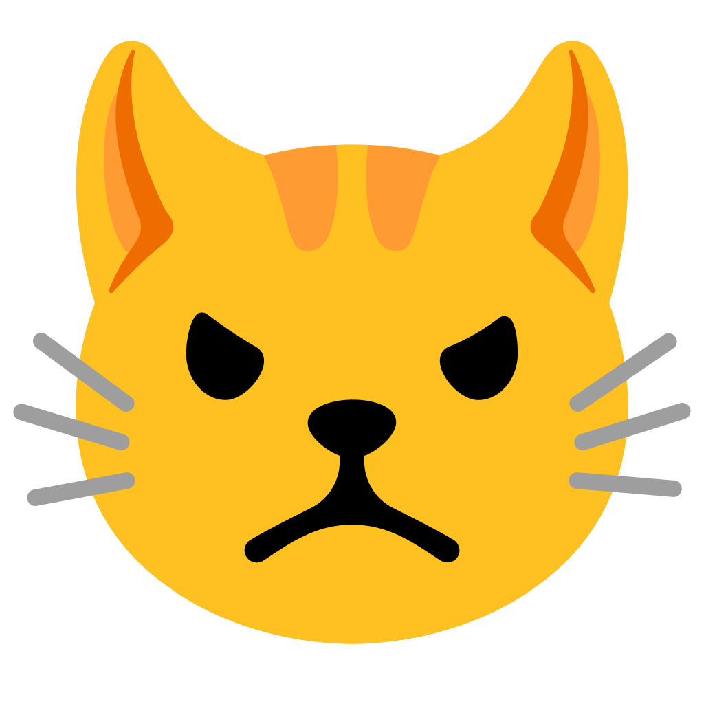 😾 Gato Enfadado Emoji