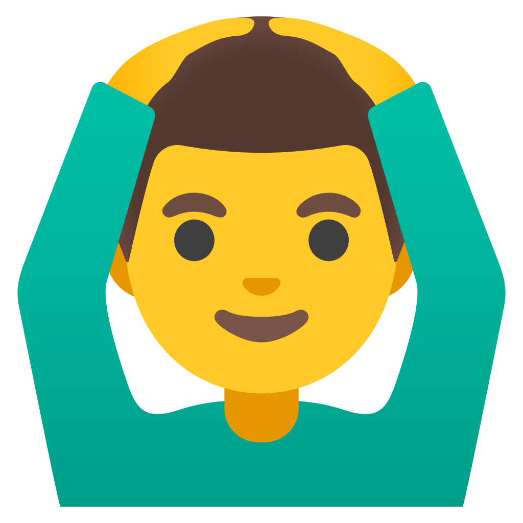 🙆‍♂️ Homme Faisant Un Geste D’acceptation Emoji