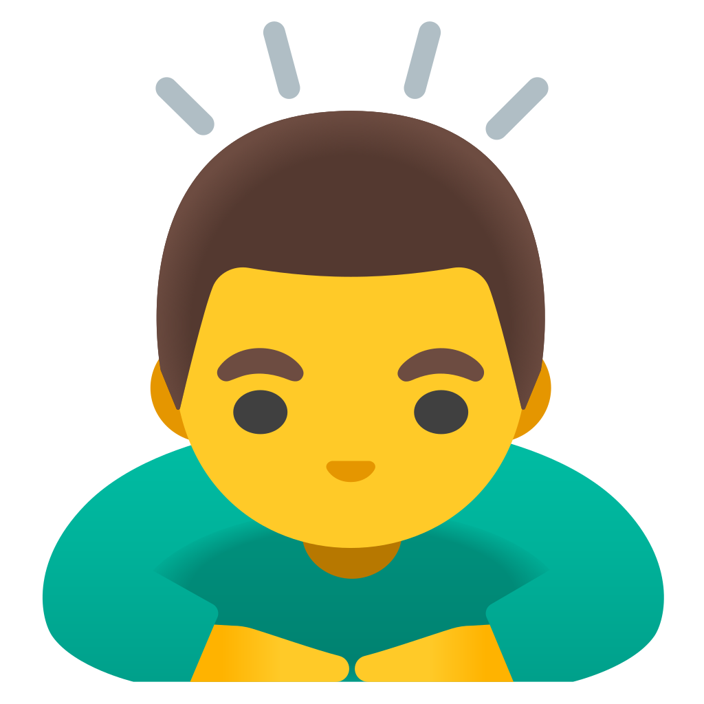 🙇‍♂️ Man Bowing Emoji