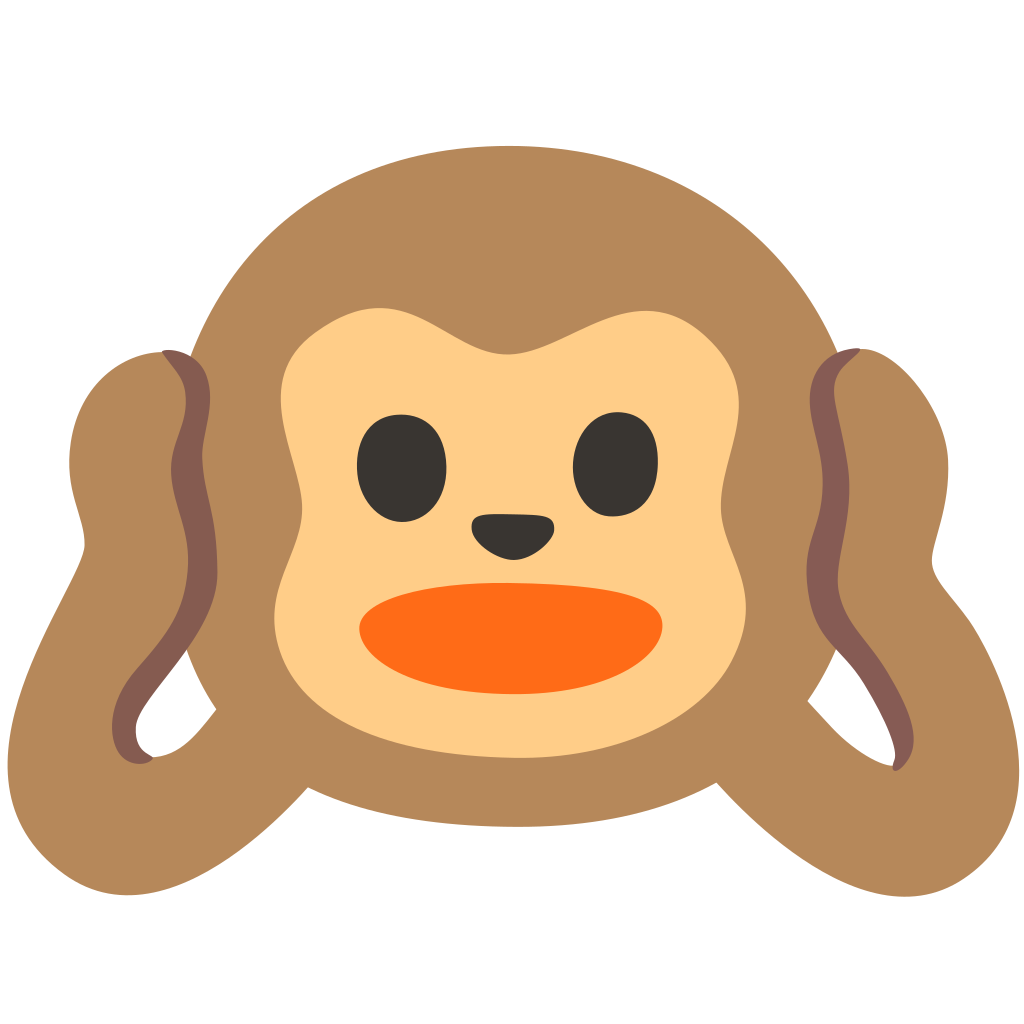 🙉 Macaco Que Não Ouve Nada Emoji