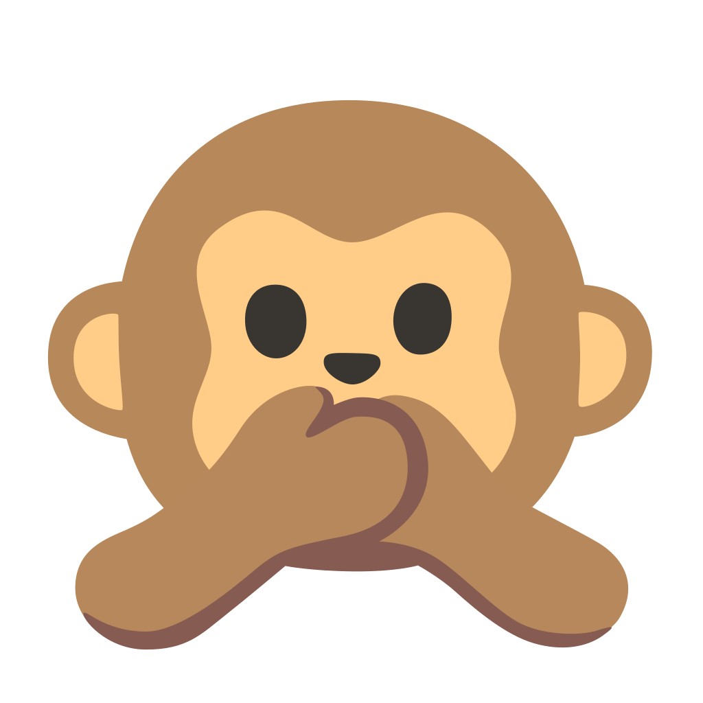 🙊 Mono Con La Boca Tapada Emoji