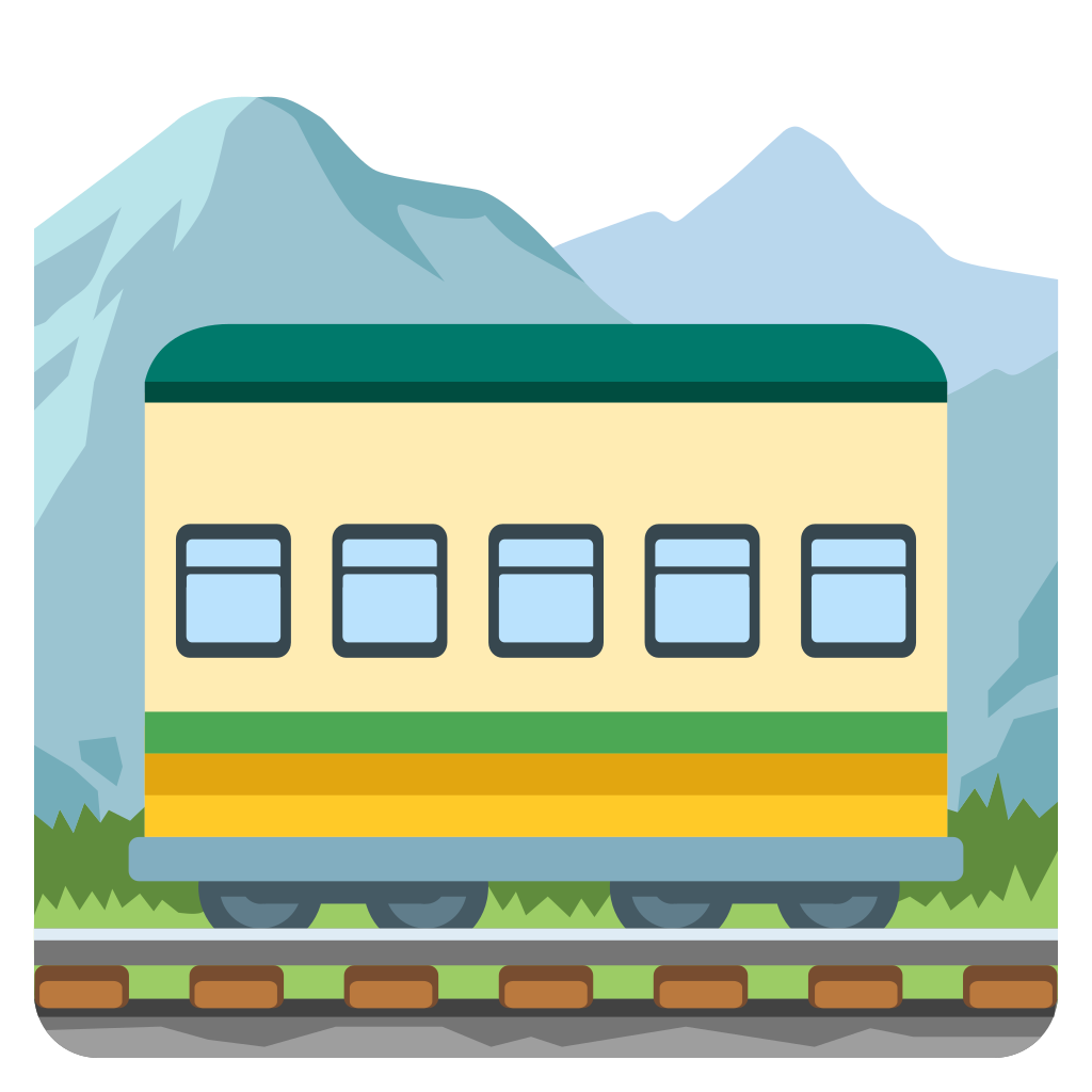 🚞 Mountain Railway Emoji