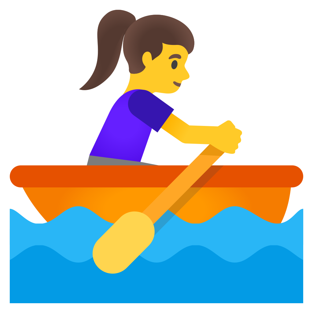🚣‍♀️ Woman Rowing Boat Emoji