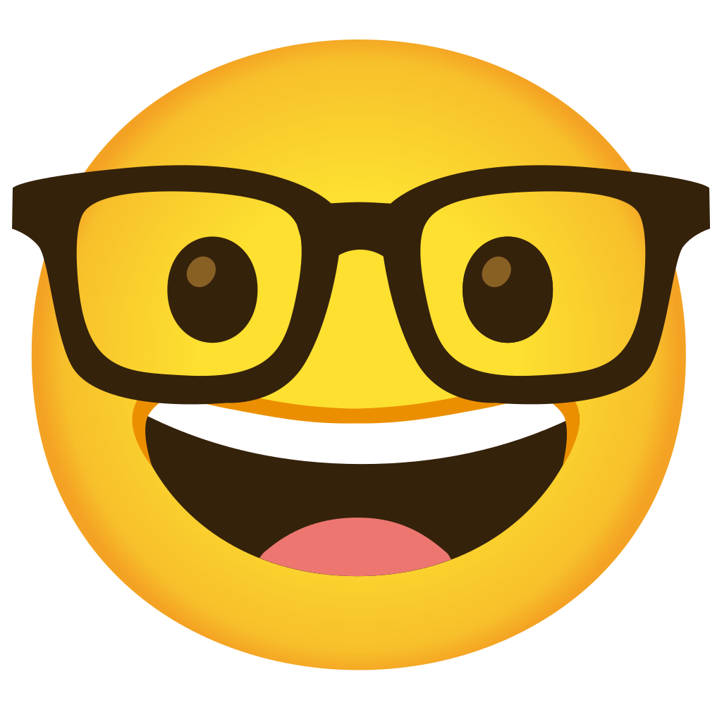 🤓 Nerd Face Emoji, Nerd Emoji, Geek Emoji
