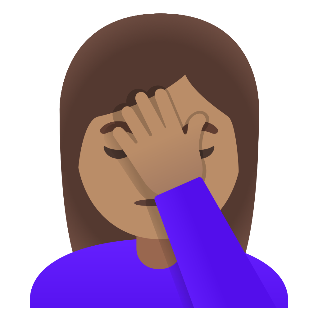 🤦🏽‍♀️ Woman Facepalming: Medium Skin Tone Emoji