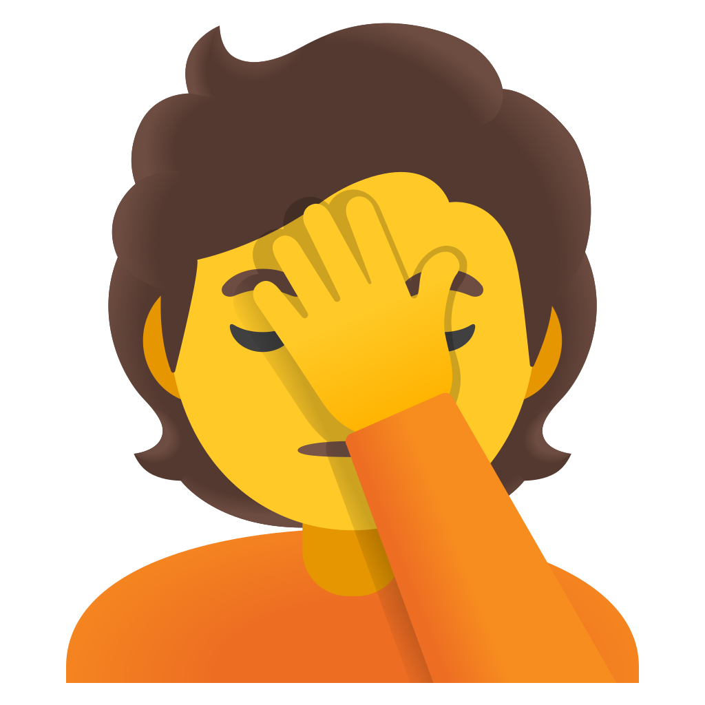 🤦 Person Facepalming Emoji, Facepalm Emoji