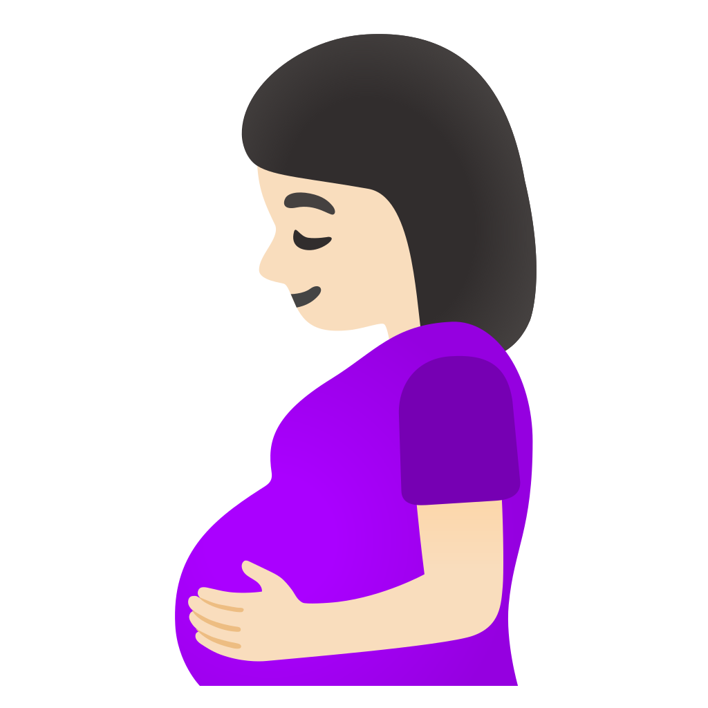 🤰🏻 Mujer Embarazada: Tono De Piel Claro Emoji