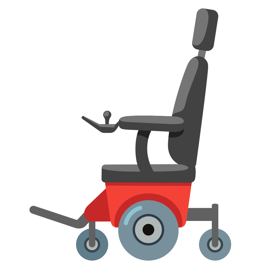 🦼 elektrischer Rollstuhl Emoji