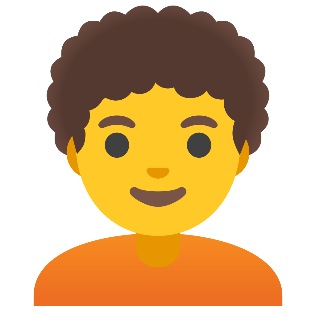 🧑‍🦱 Persona Adulta: Pelo Rizado Emoji