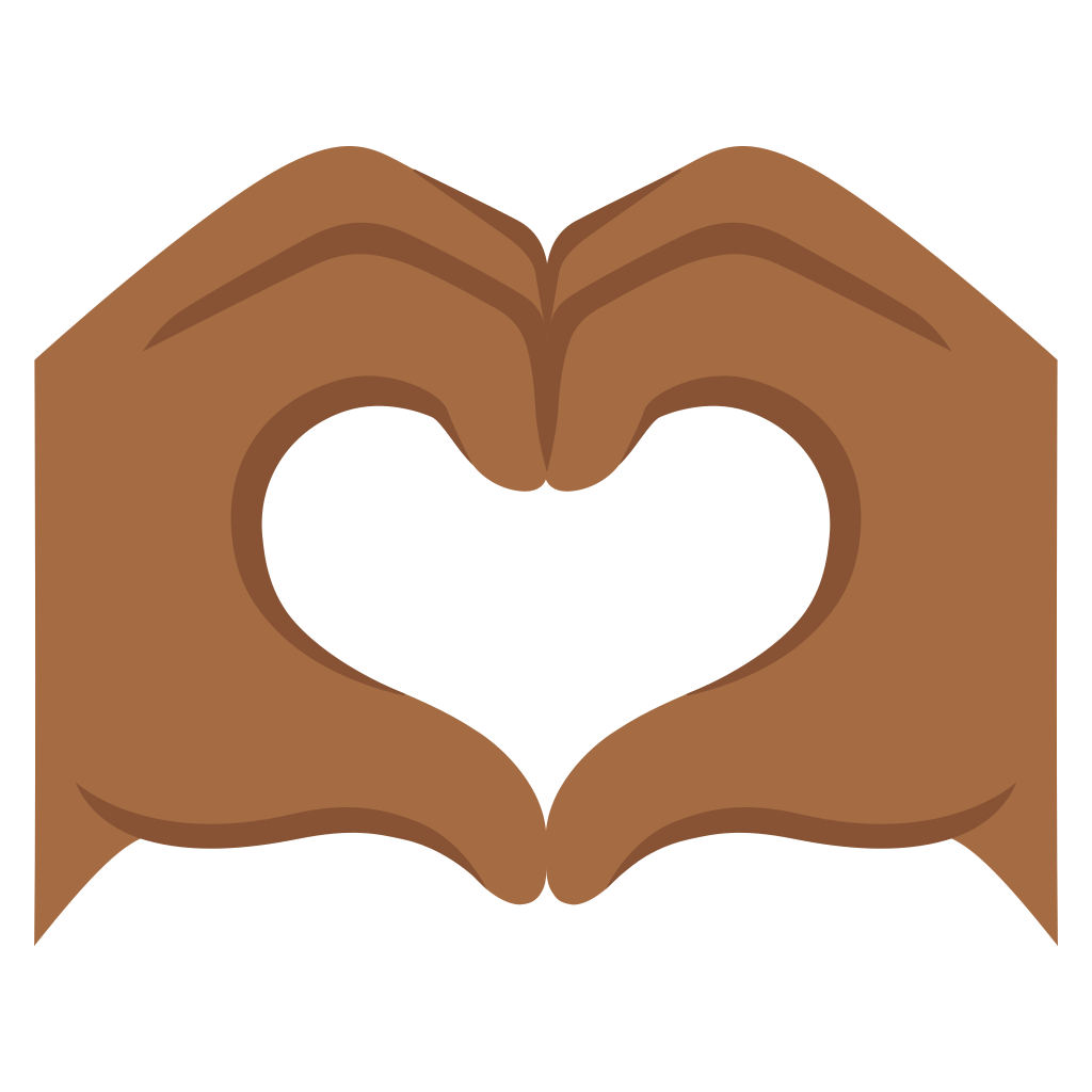 🫶🏾 Heart Hands: Medium-Dark Skin Tone Emoji